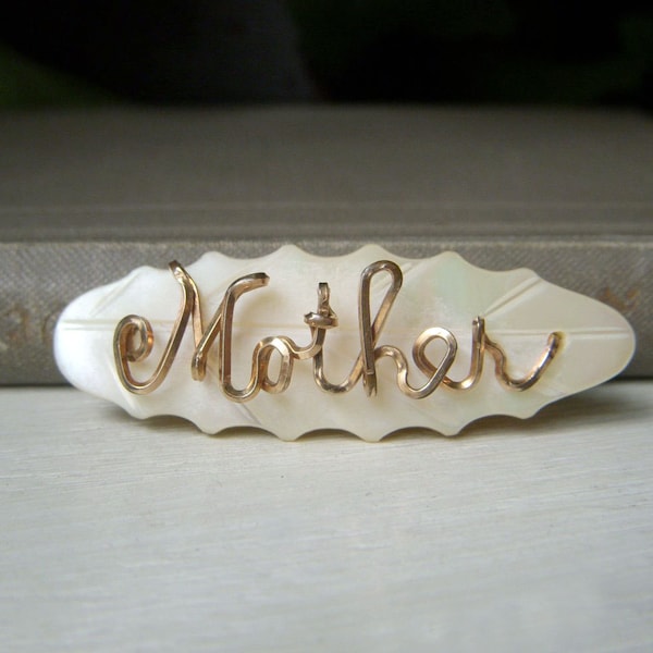 Mother of Pearl Brooch - Etsy