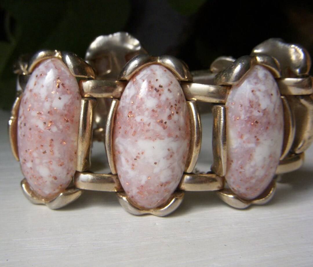 Vintage Selro Selini Large Link Bracelet, on Sale, 6.5 Inch Small, Pink ...
