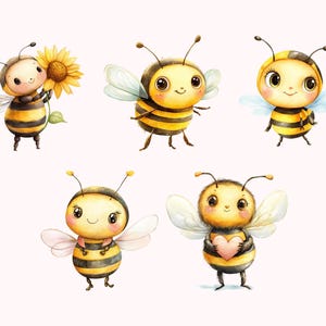 Bee Clipart Png Bundle, Honey Bee Clipart Bundle, Bee Png Bundle, Bee ...