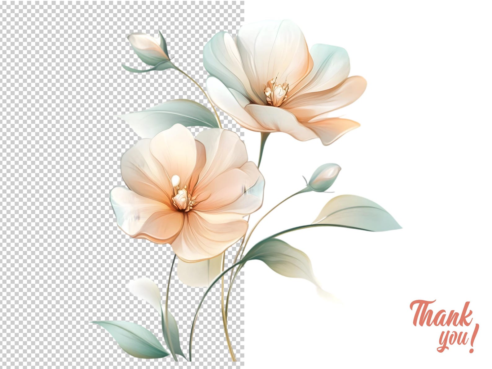 35 Abstract Flower Clipart Bundle Png, Abstract Flower Clipart, Flowers ...