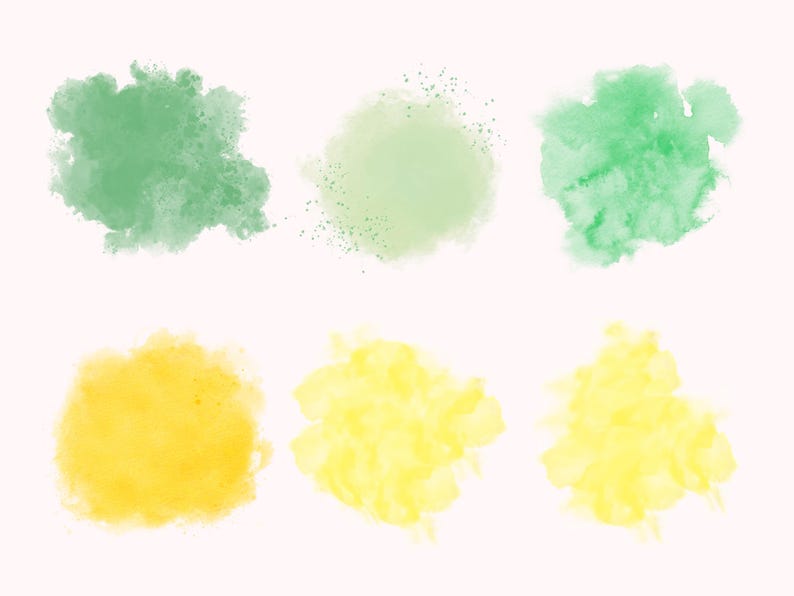 Pastel Watercolor Splash Clipart Bundle Png, Paint Splatter Png ...
