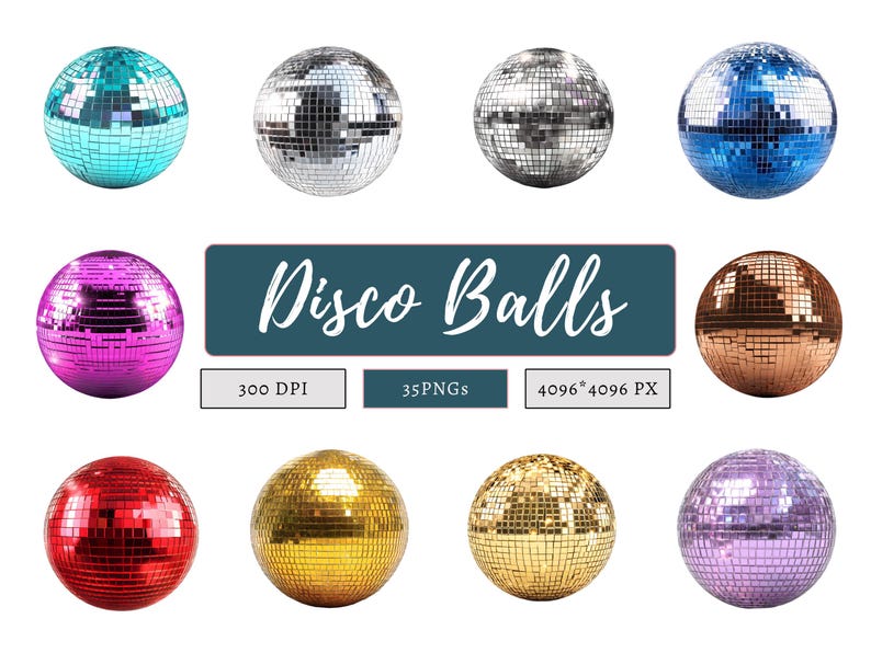 Disco Ball Clipart Png, Dance Party Clipart, Light Burst Clipart, Ball ...