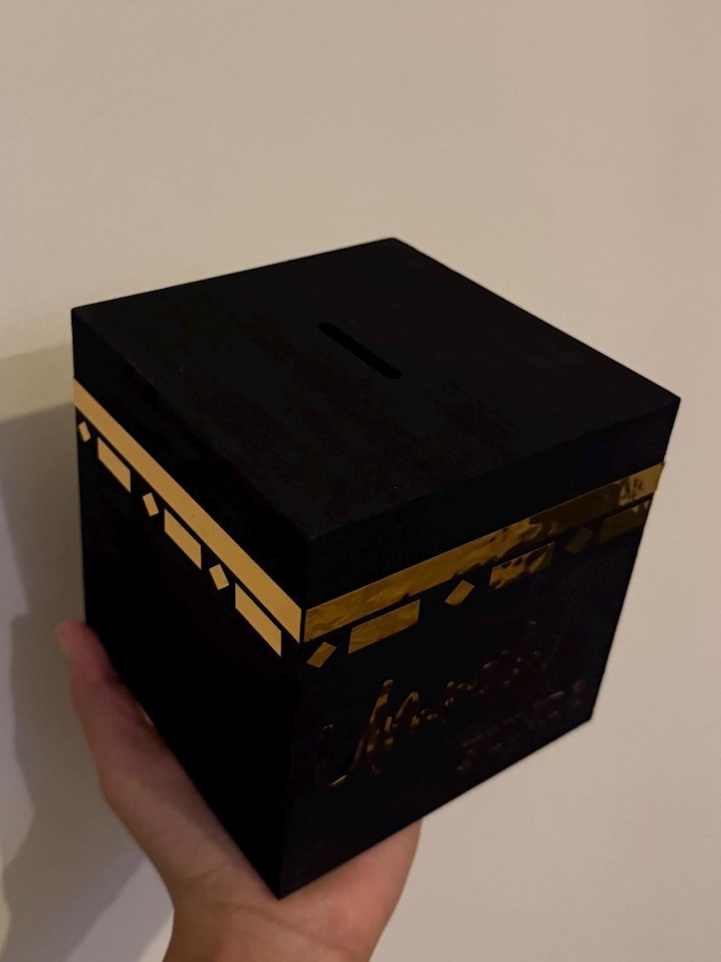 Wooden Hajj Umrah Box, Luxury Money Box, Islamic Gift, Nikkah Gift ...