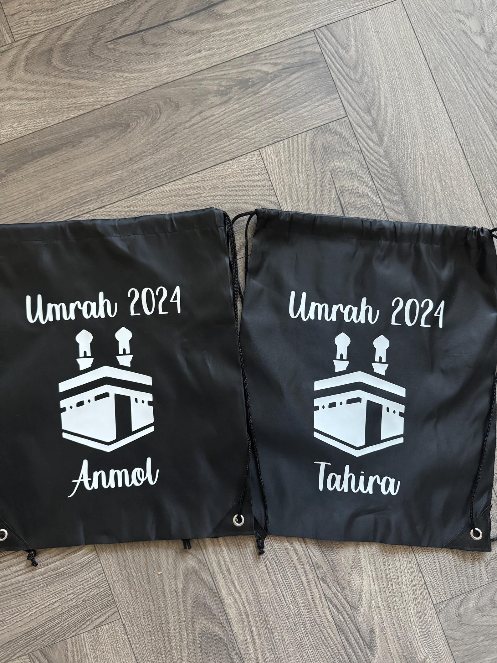 Personalized Umrah Hajj Black Drawstring Bag - Unisex Travel Gift - Etsy
