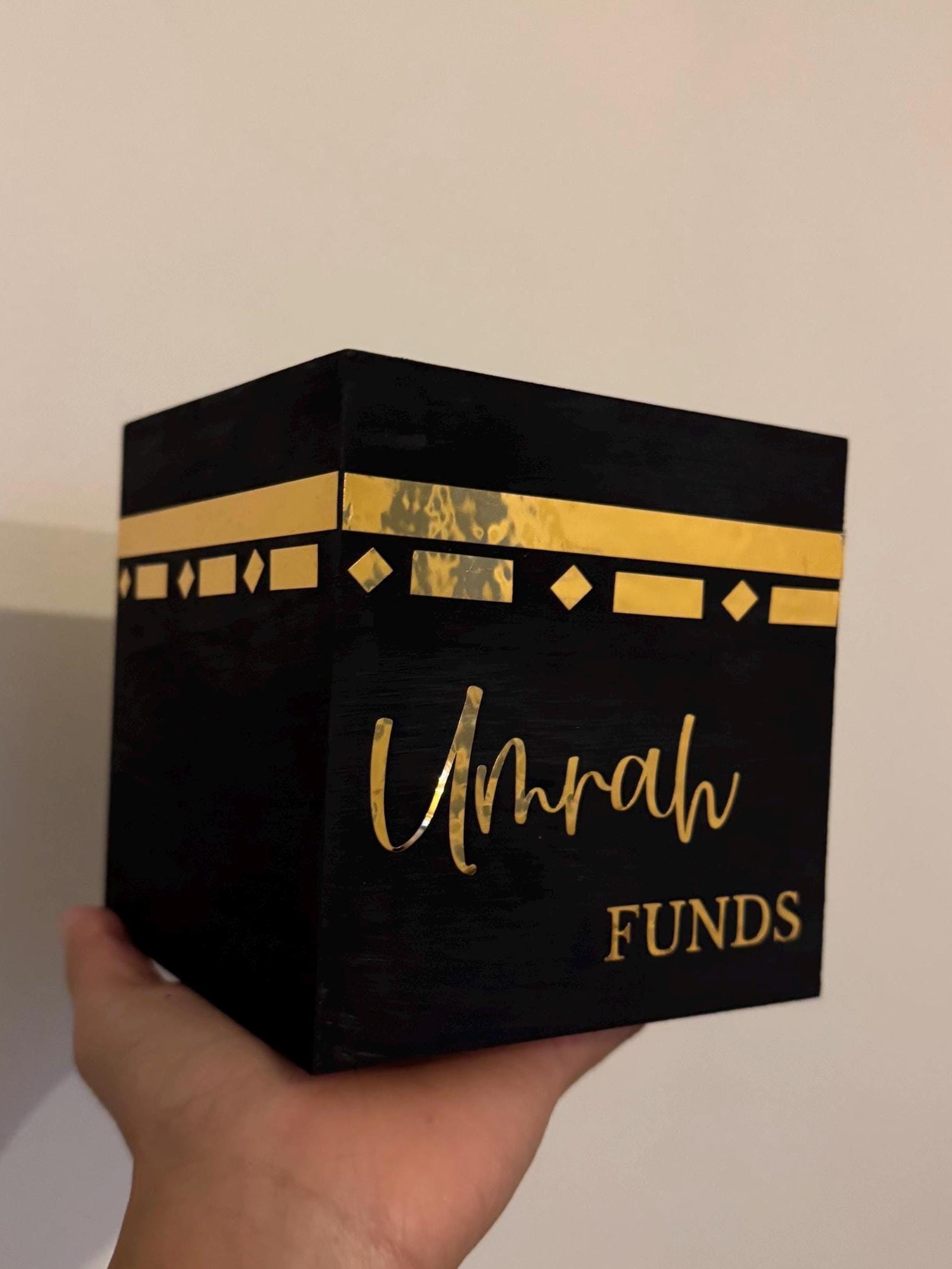 Wooden Hajj Umrah Box, Luxury Money Box, Islamic Gift, Nikkah Gift ...