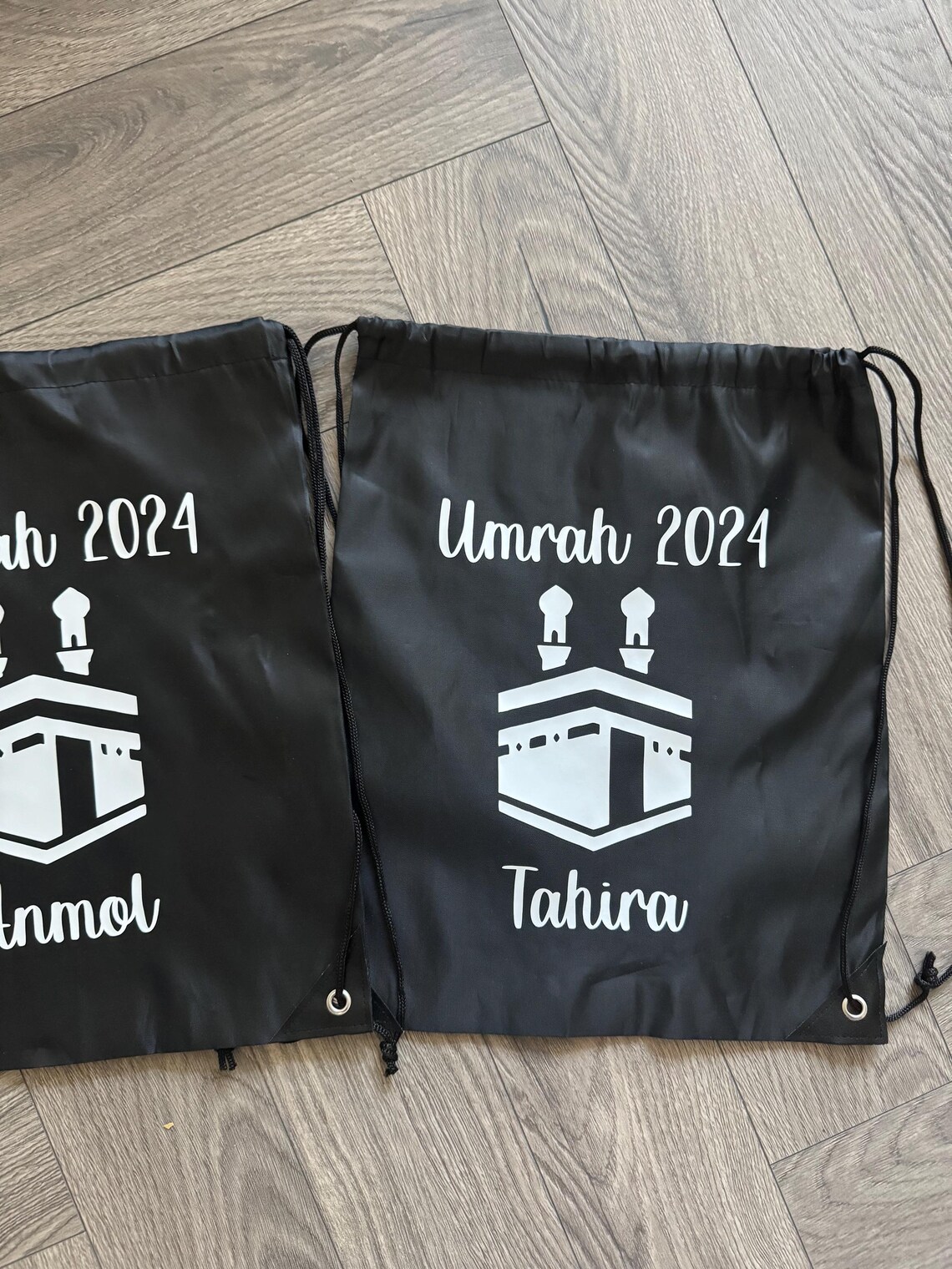 Personalized Umrah Hajj Black Drawstring Bag - Unisex Travel Gift - Etsy
