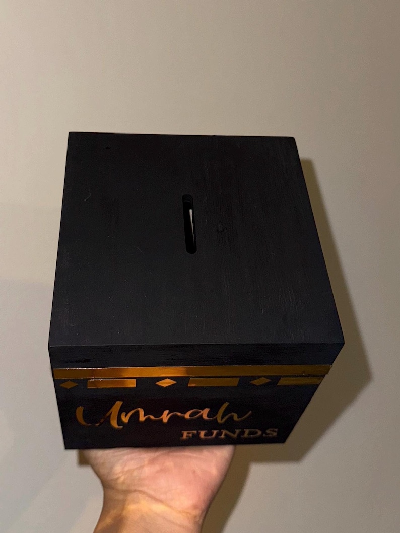 Wooden Hajj Umrah Box, Luxury Money Box, Islamic Gift, Nikkah Gift ...