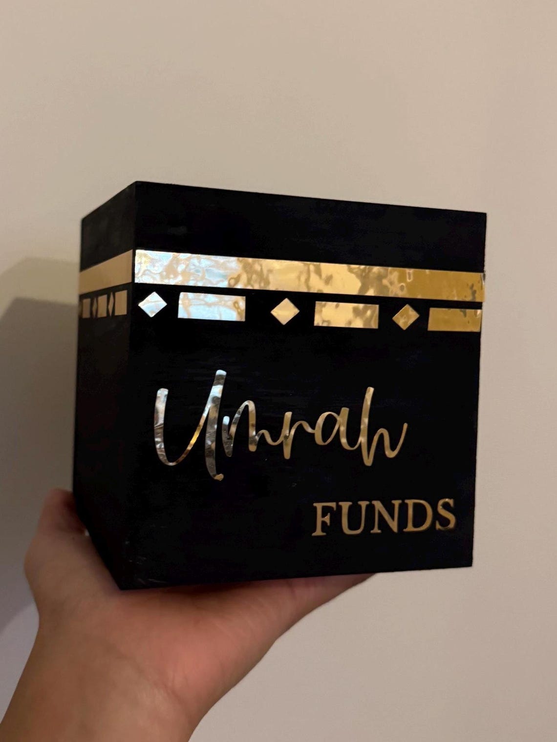 Wooden Hajj Umrah Box, Luxury Money Box, Islamic Gift, Nikkah Gift ...