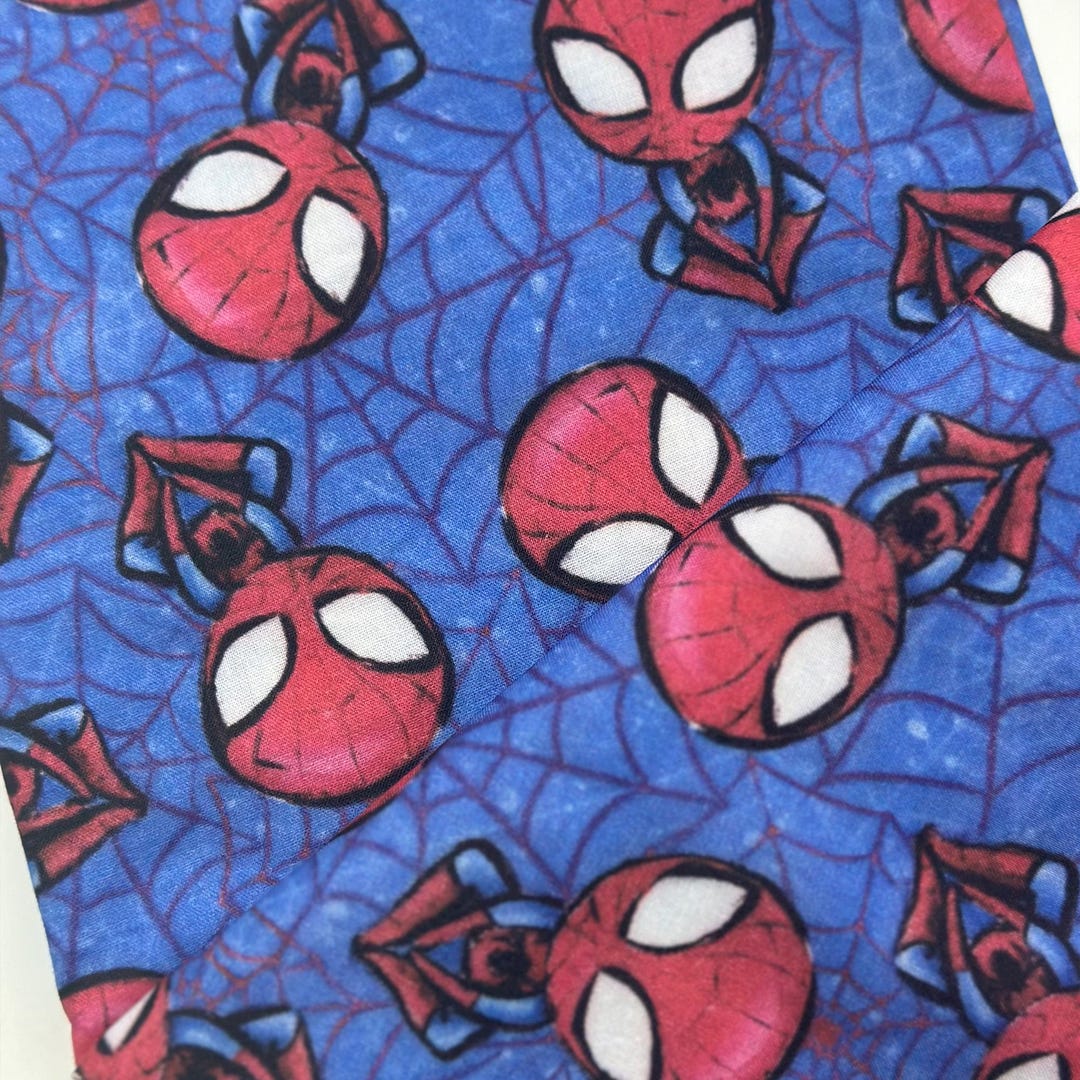 Spider-man Fabric 100% Cotton Fabric Sold by Half Size - Etsy