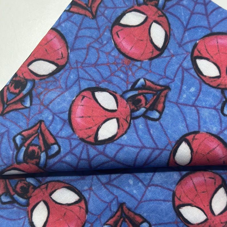 Spider-man Fabric 100% Cotton Fabric Sold by Half Size - Etsy