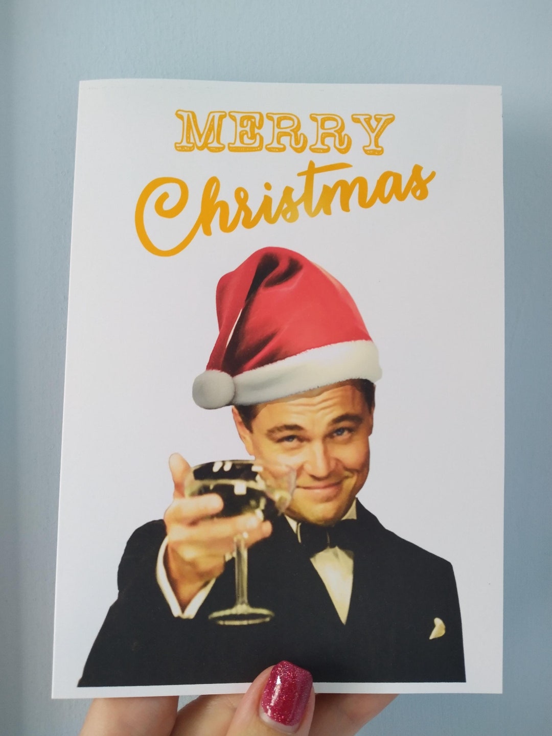 Great Gatsby Christmas Card | Leonardo Dicaprio - Etsy
