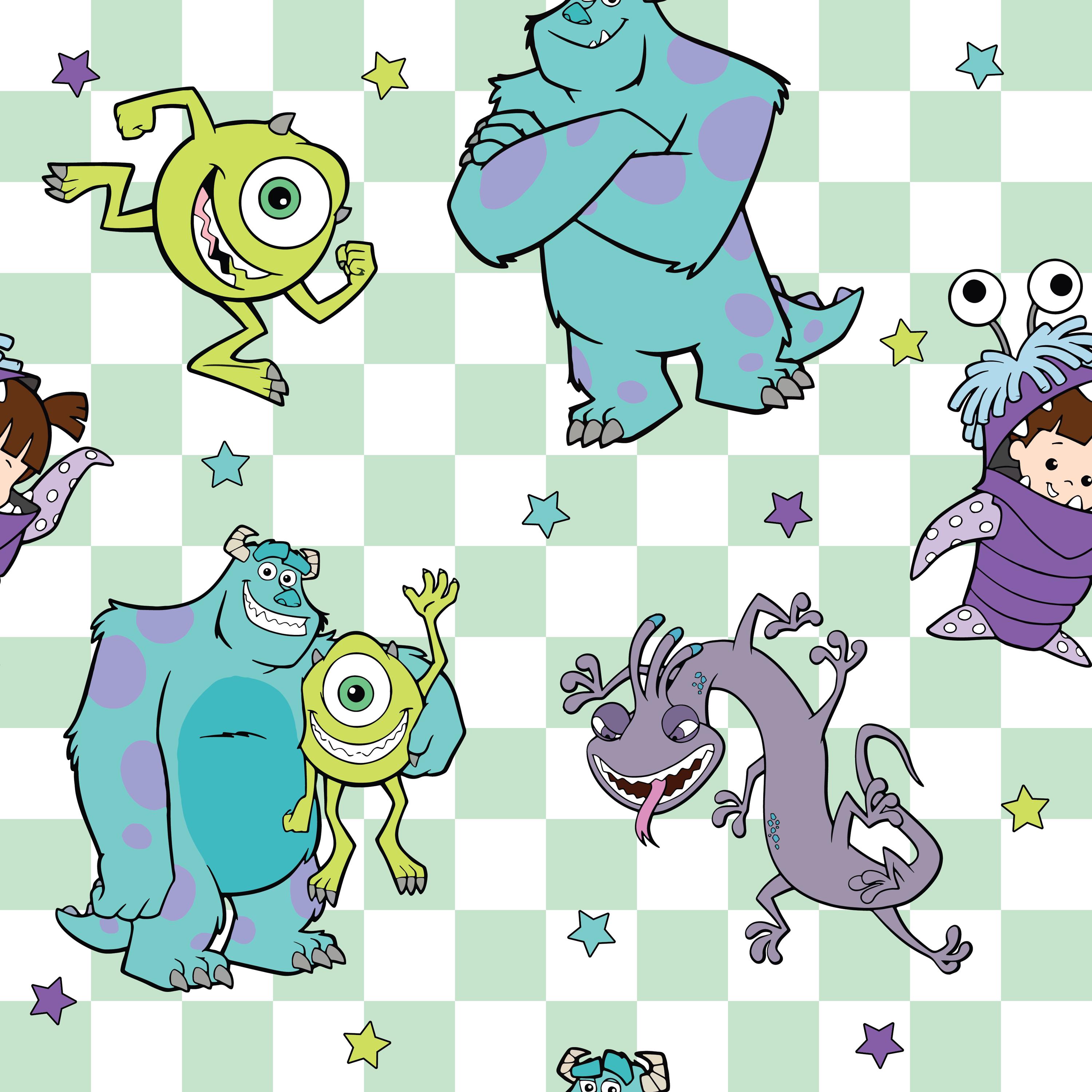 Monsters Inc Fabric, MU Monsters University Fabric, Cartoon Fabric ...