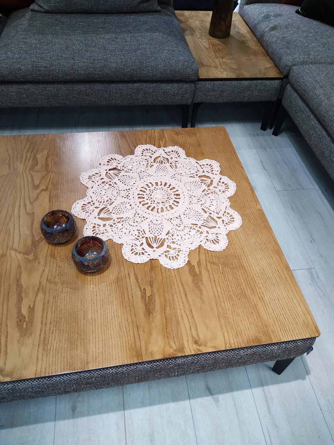 Large Crochet Lace Doily House Warming Gifts Idea Cotton 23 Hygge 3-D ...