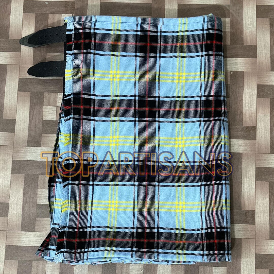 Handmade Clan Bell Kilt for Men - Scottish Bell of the Border 8 Yard ...