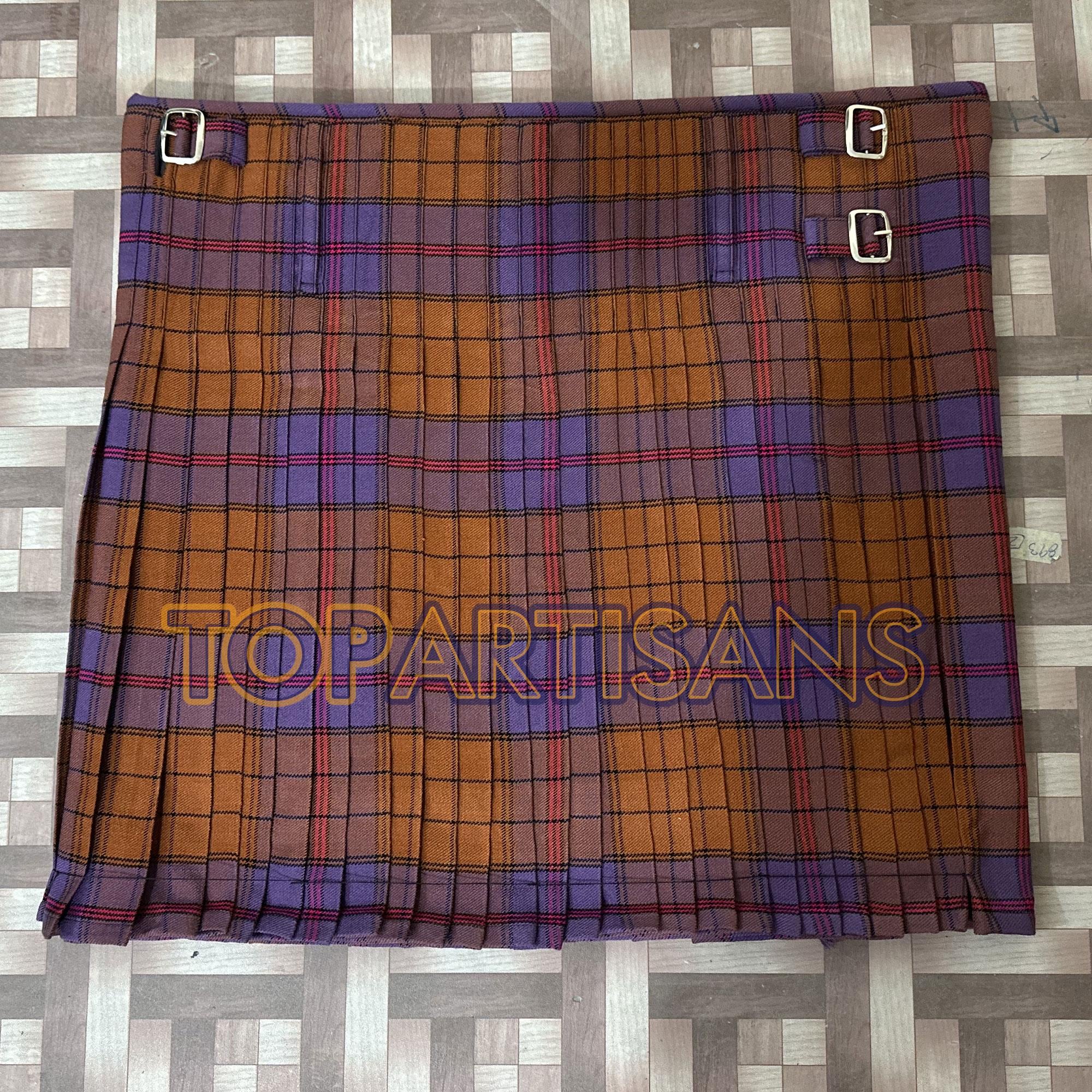 Handmade Clan Ulster Kilt for Men - Scottish Ulster Weathered 8 Yard ...