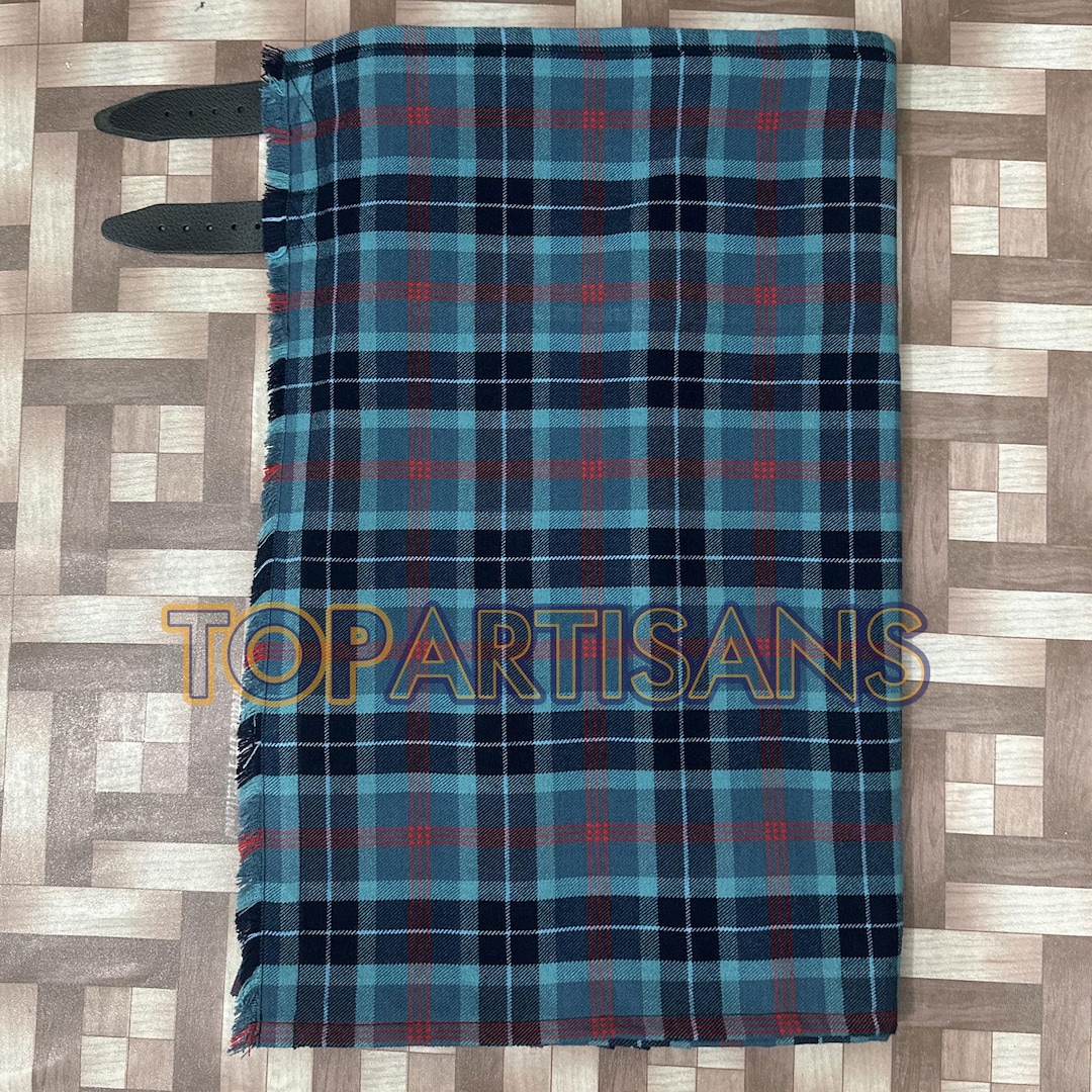 Handmade Clan Loch Ness Kilt for Men - Scottish Loch Ness 8 Yard Tartan ...