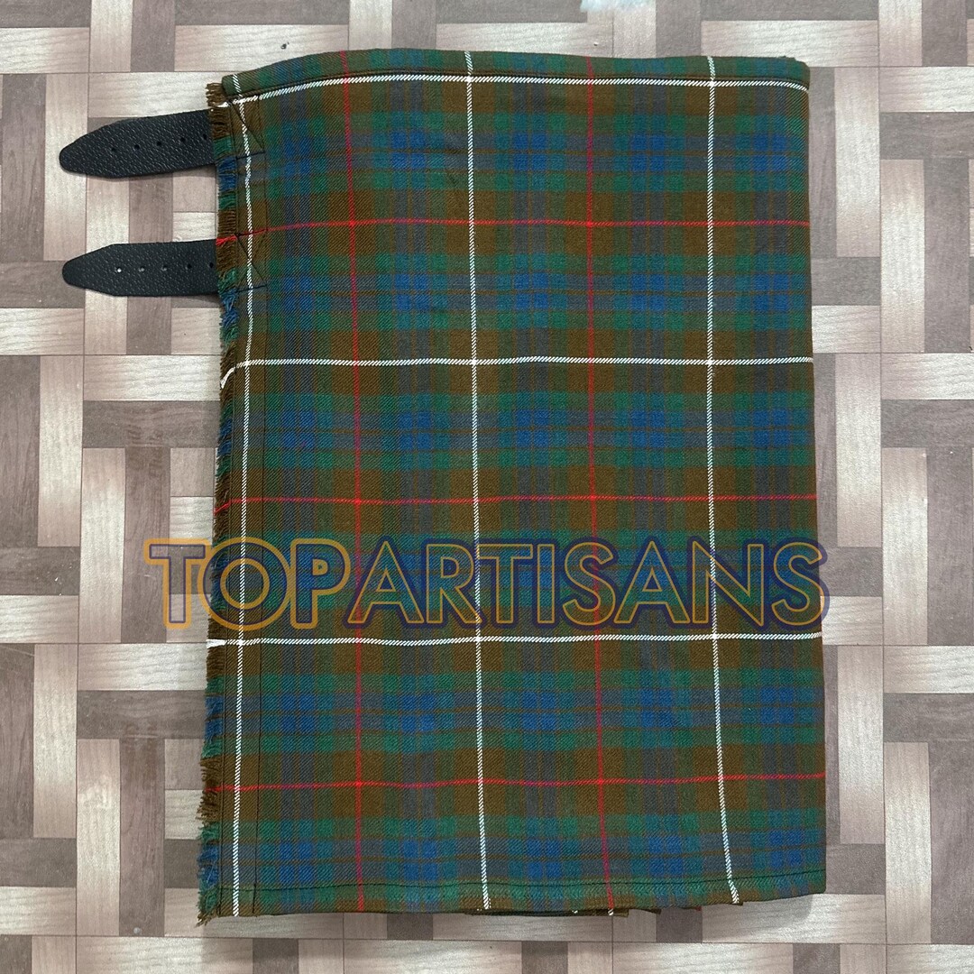 Handmade Clan Fraser Kilt for Men - Scottish Fraser Ancient 8 Yard ...