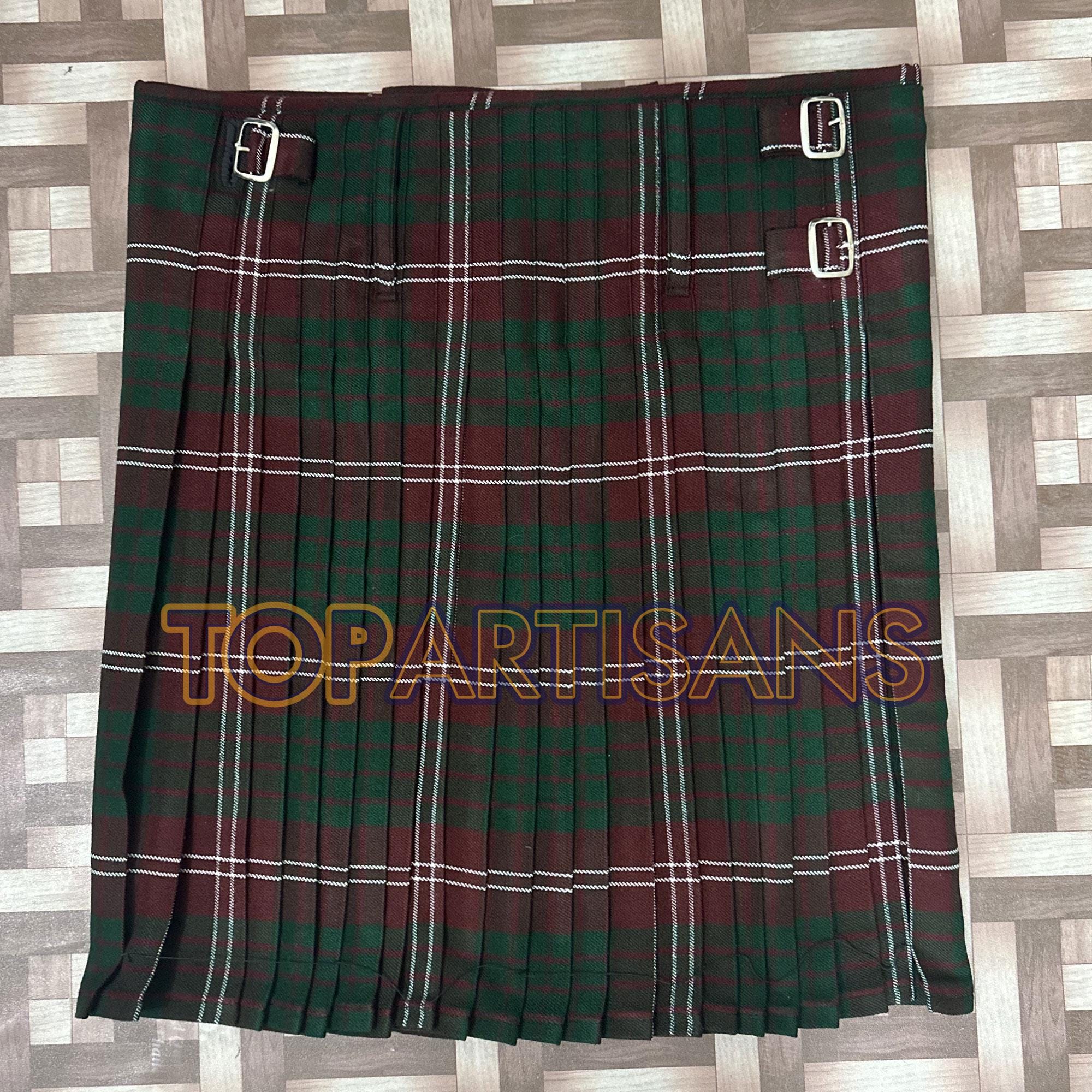 Handmade Clan Crawford Kilt for Men - Scottish Crawford Modern 8 Yard ...