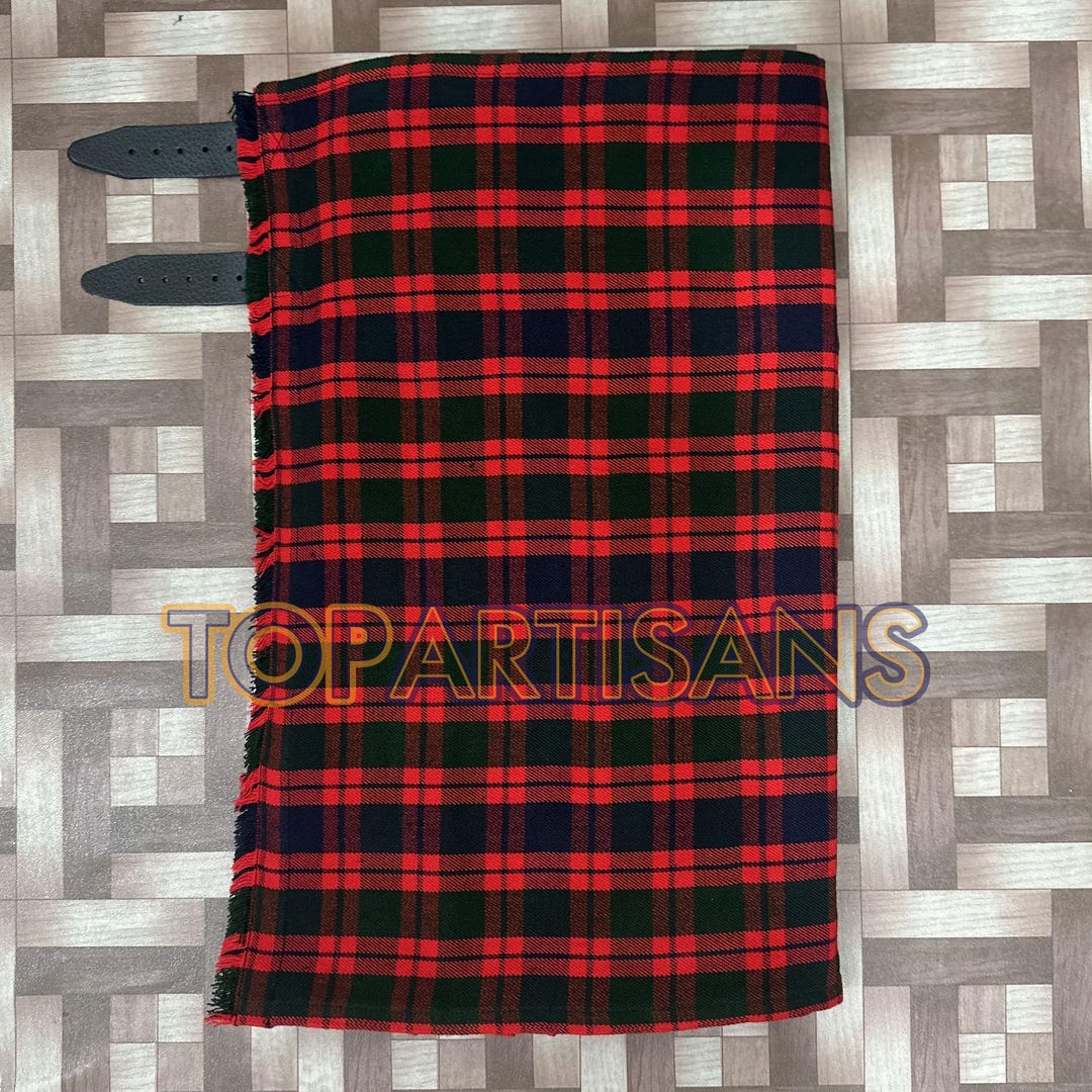 Handmade Clan Skene Kilt for Men - Scottish Skene Modern 8 Yard Tartan ...