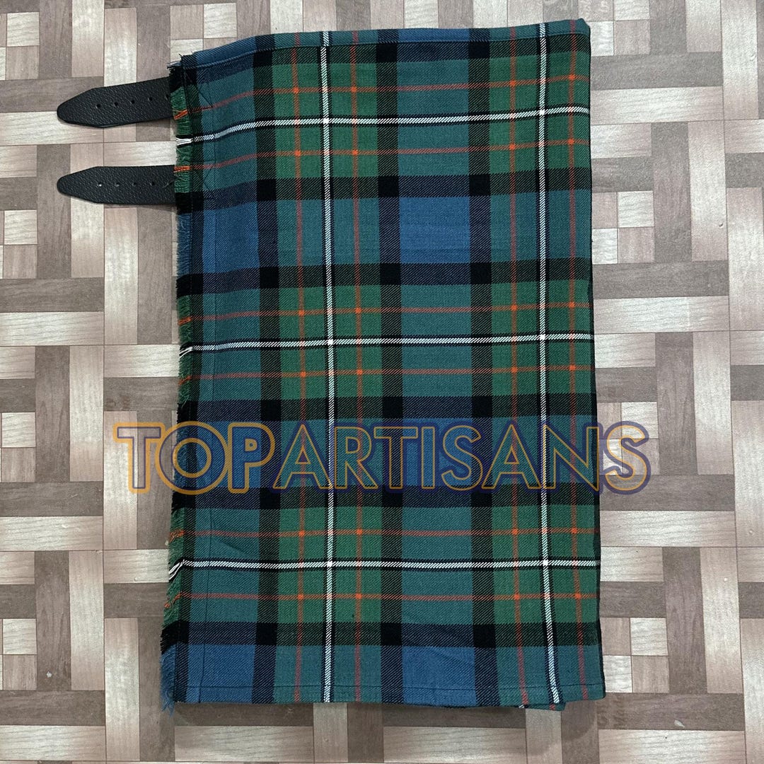 Handmade Clan Ferguson Kilt for Men - Scottish Ferguson Ancient 8 Yard ...