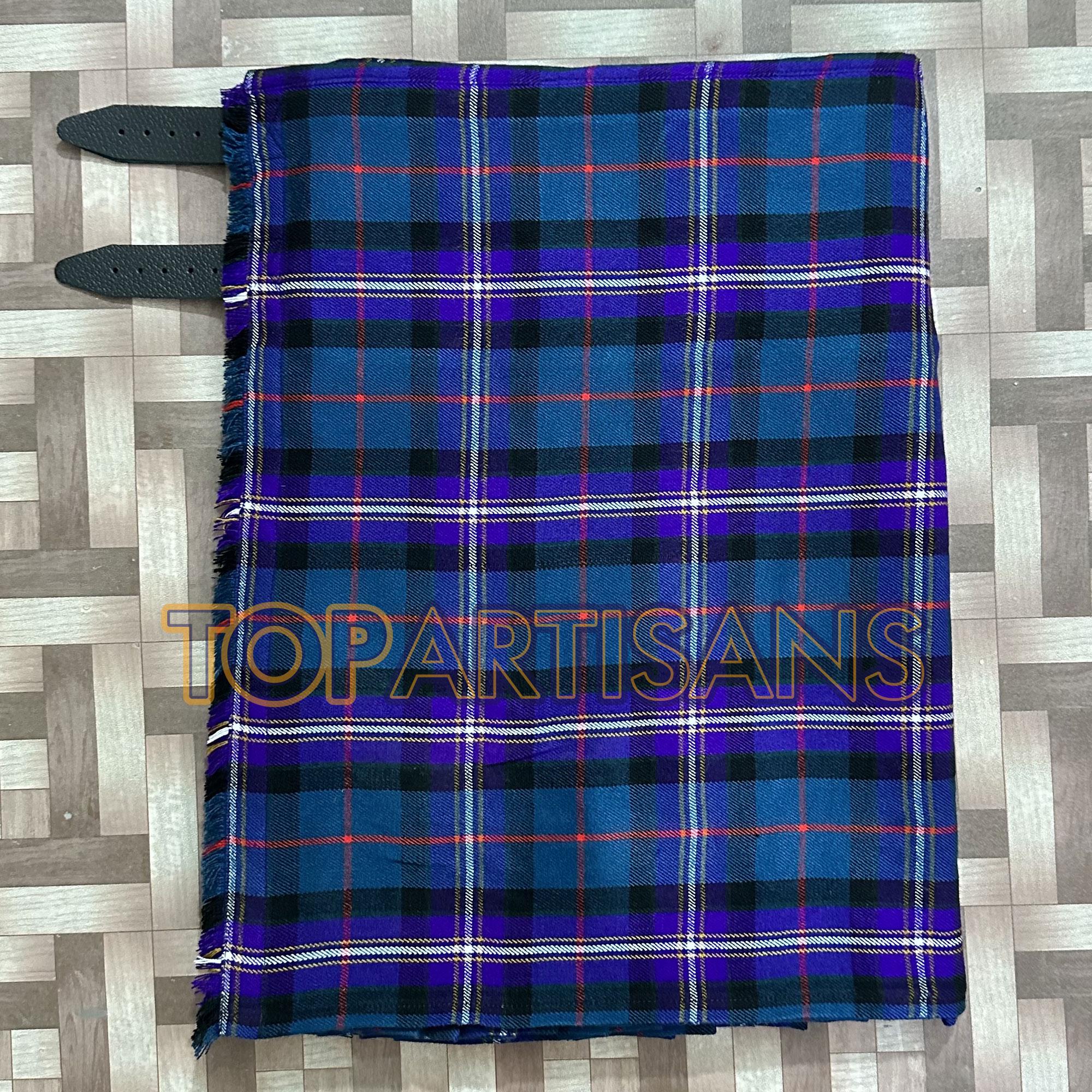 Handmade Clan Masonic Kilt for Men - Scottish Masonic 8 Yard Tartan ...