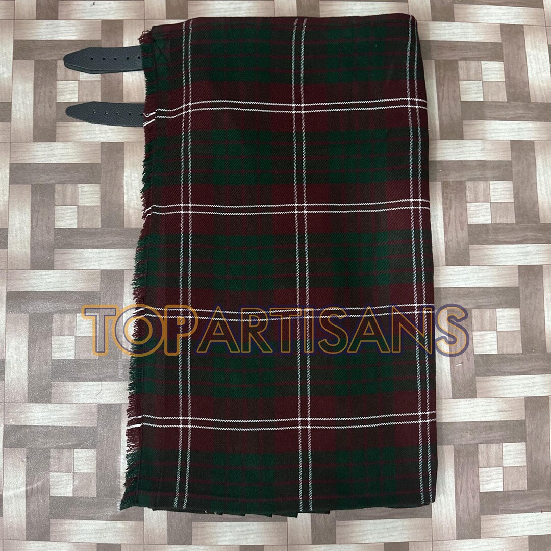 Handmade Clan Crawford Kilt for Men - Scottish Crawford Modern 8 Yard ...