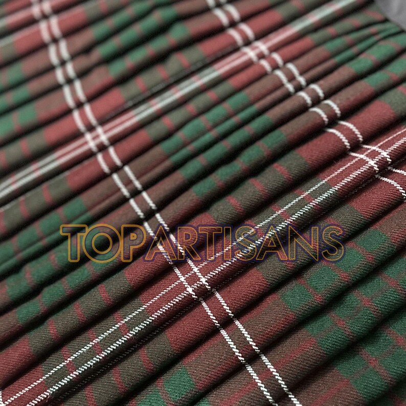 Handmade Clan Crawford Kilt for Men - Scottish Crawford Modern 8 Yard ...