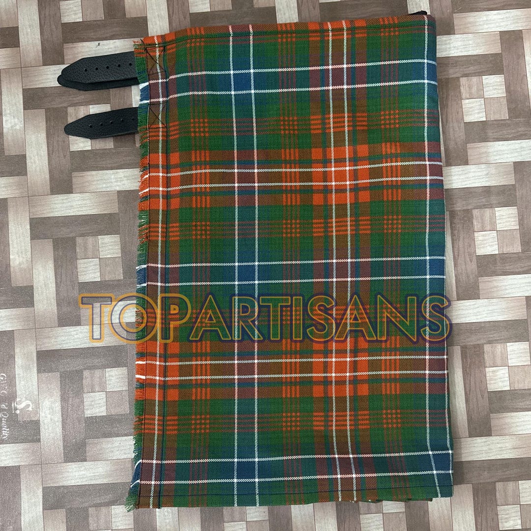 Handmade Clan Wilson Kilt for Men - Scottish Wilson 8 Yard Tartan Kilt ...