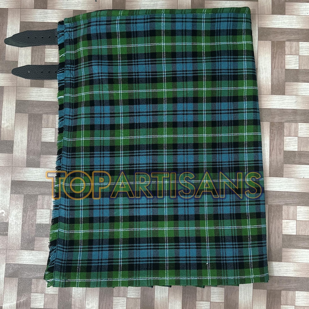 Handmade Clan Lyon Kilt for Men - Scottish Lyon 8 Yard Tartan Kilt ...