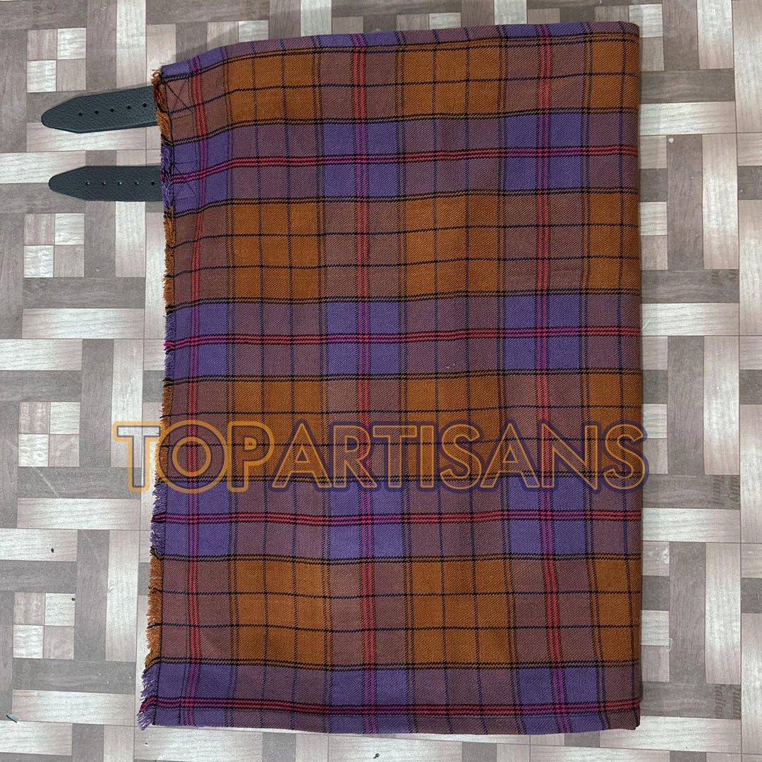 Handmade Clan Ulster Kilt for Men - Scottish Ulster Weathered 8 Yard ...