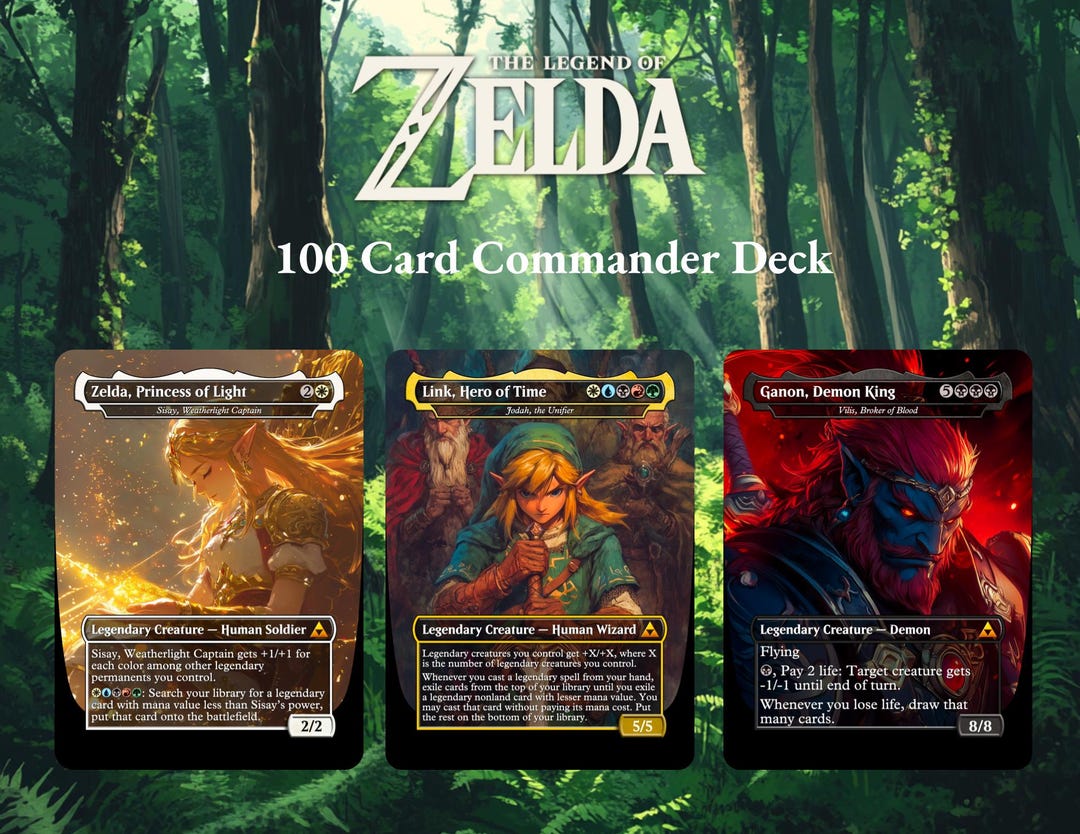 The Legend of Zelda, 100 Card Commander Deck, MTG EDH - Etsy Australia