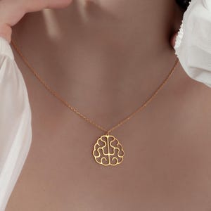 Silver Brain Necklace: Anatomical Jewelry Gift - Etsy