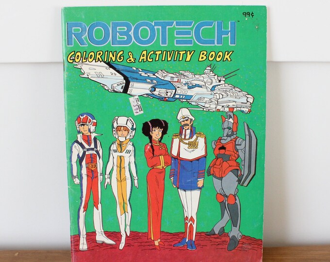 Robotech Coloring and Activity Book, 1985 - Etsy