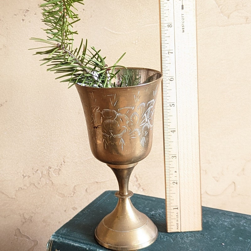 Brass Goblet - Etsy