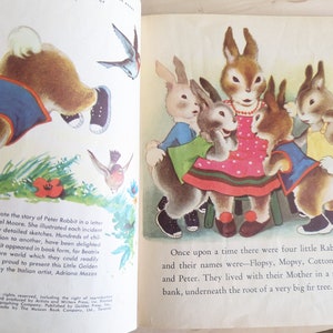 Peter Rabbit, Little Golden Book 1958, Hardback Children's Book - Etsy