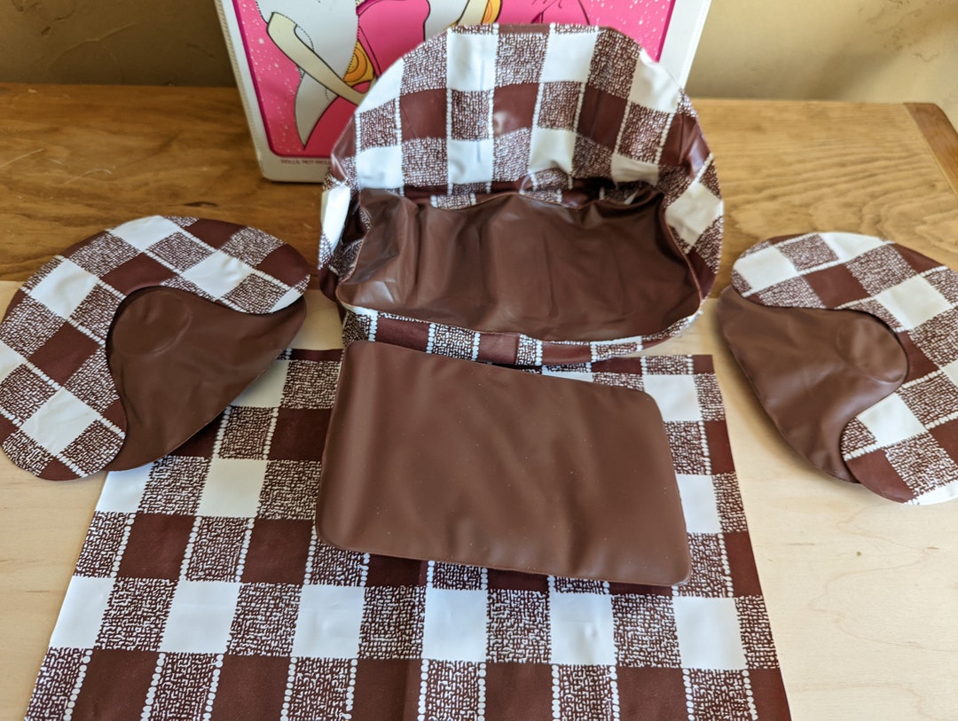 Brown Plaid Inflatable Barbie Furniture Set, 5 Piece Set - Etsy