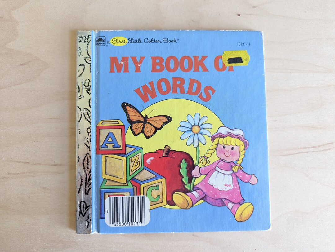 My Book of Words, a First Little Golden Book, 1982, 5.5x6 Inches ...