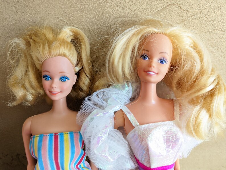80s Barbie Collection Barbie Case Two Barbies and 10 - Etsy