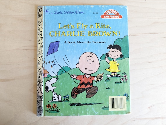 Let's Fly a Kite Charlie Brown Little Golden Book 1987 - Etsy