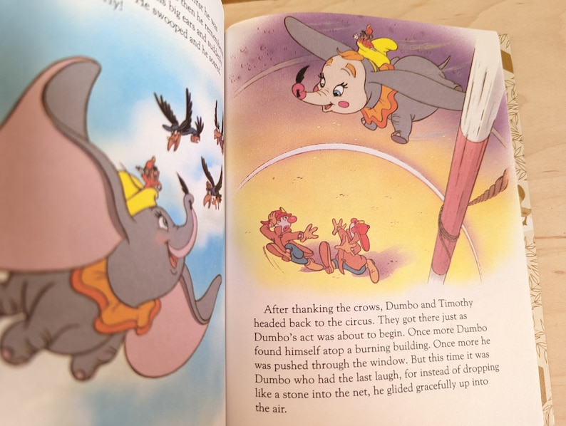 Dumbo Little Golden Book 1988 6.75x8 Inch Hardcover - Etsy