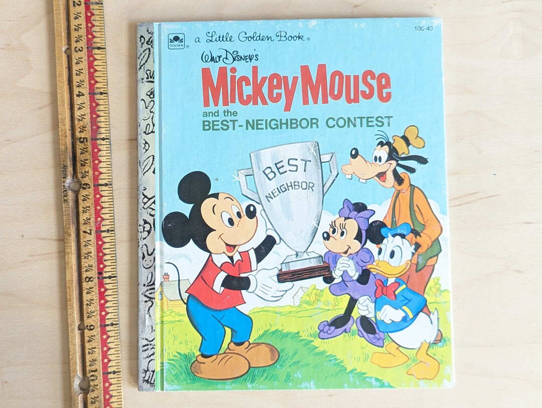 Mickey Mouse and the Best-neighbor Contest, Little Golden Book 1977 ...