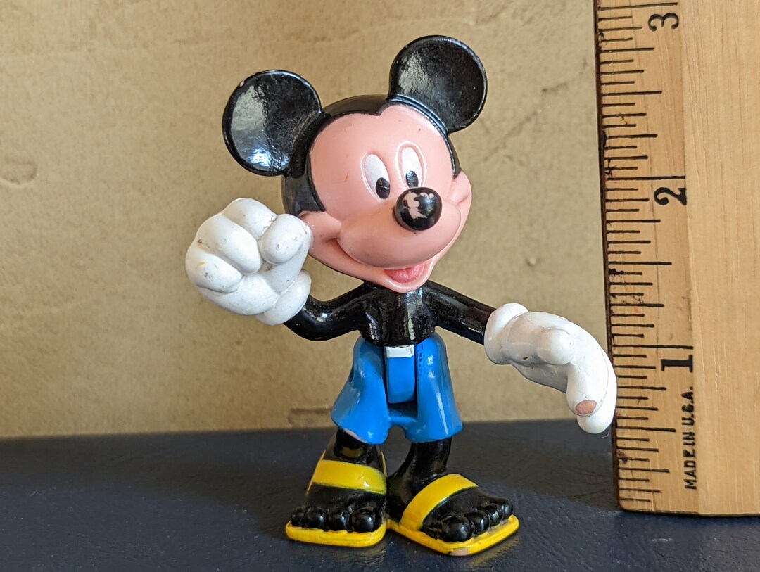 3 Inch Mickey Mouse Plastic Figure, Disney - Etsy