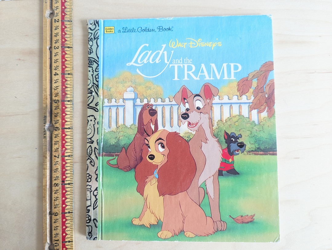 Lady and the Tramp, Little Golden Book 1997, 6.75x8 Inch Hardcover - Etsy