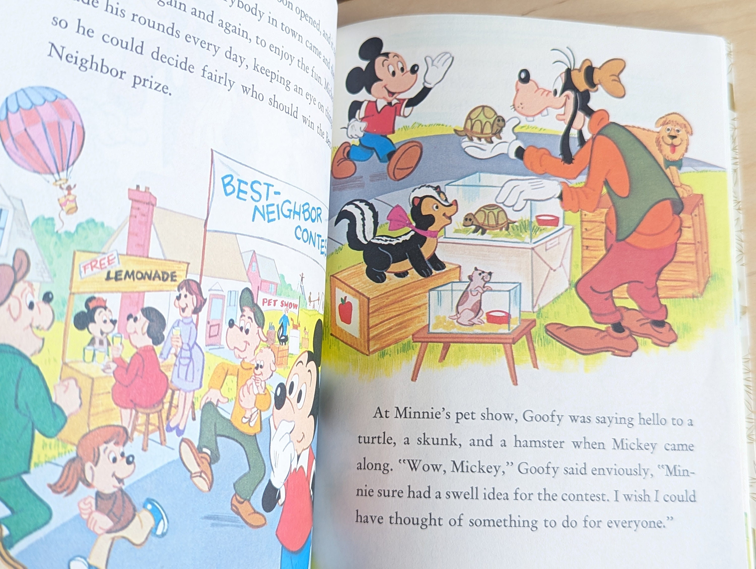 Mickey Mouse and the Best-neighbor Contest, Little Golden Book 1977 ...