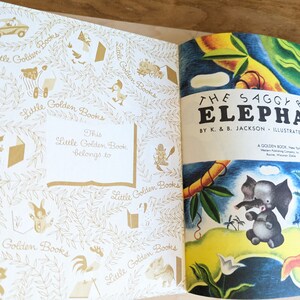 The Saggy Baggy Elephant, Little Golden Book 1980s, 6.75x8 Inch ...