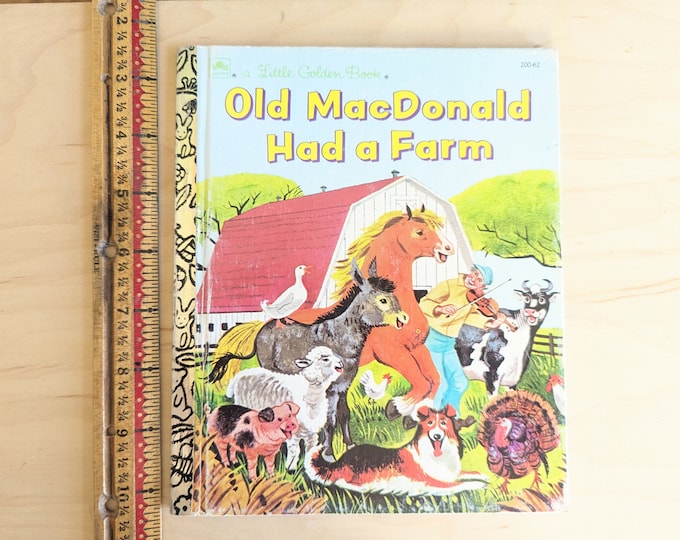 Old Macdonald Had a Farm, Little Golden Book 1991, Hardback Children's ...