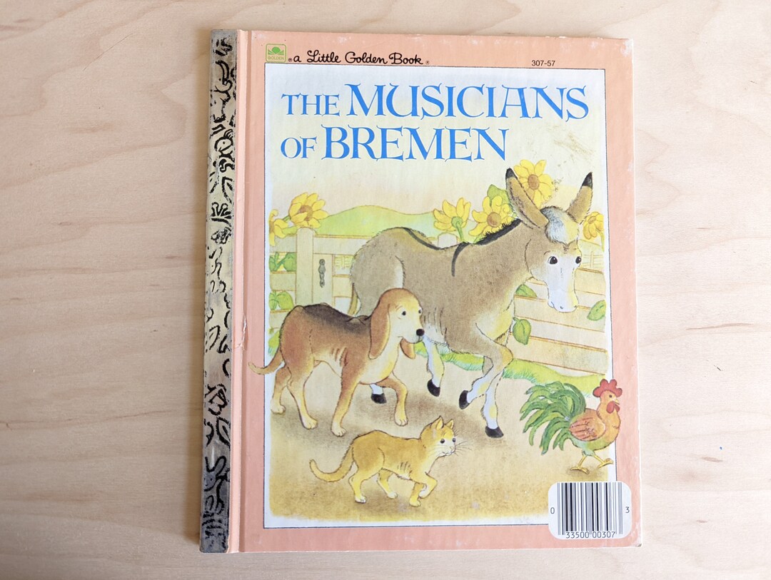 The Musicians of Bremen, Little Golden Book 1980, 6.75x8 Inch Hardcover ...