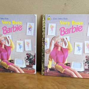 Very Busy Barbie Golden Book 1997 Hardback 6.75x7.75 Inches - Etsy