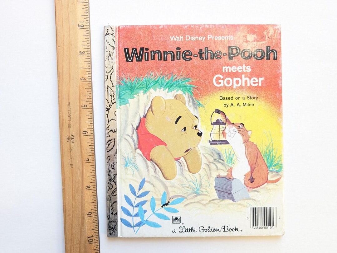 Winnie-the-pooh Meets Gopher, Little Golden Book 1965, Hardback ...