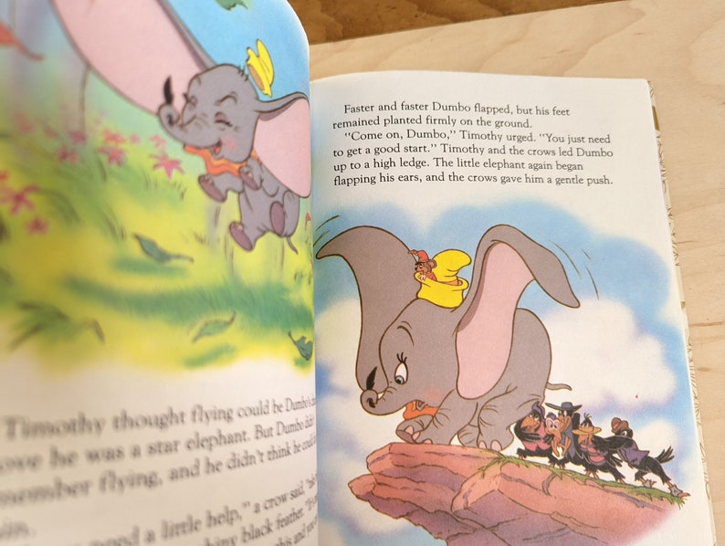 Dumbo Little Golden Book 1988 6.75x8 Inch Hardcover - Etsy